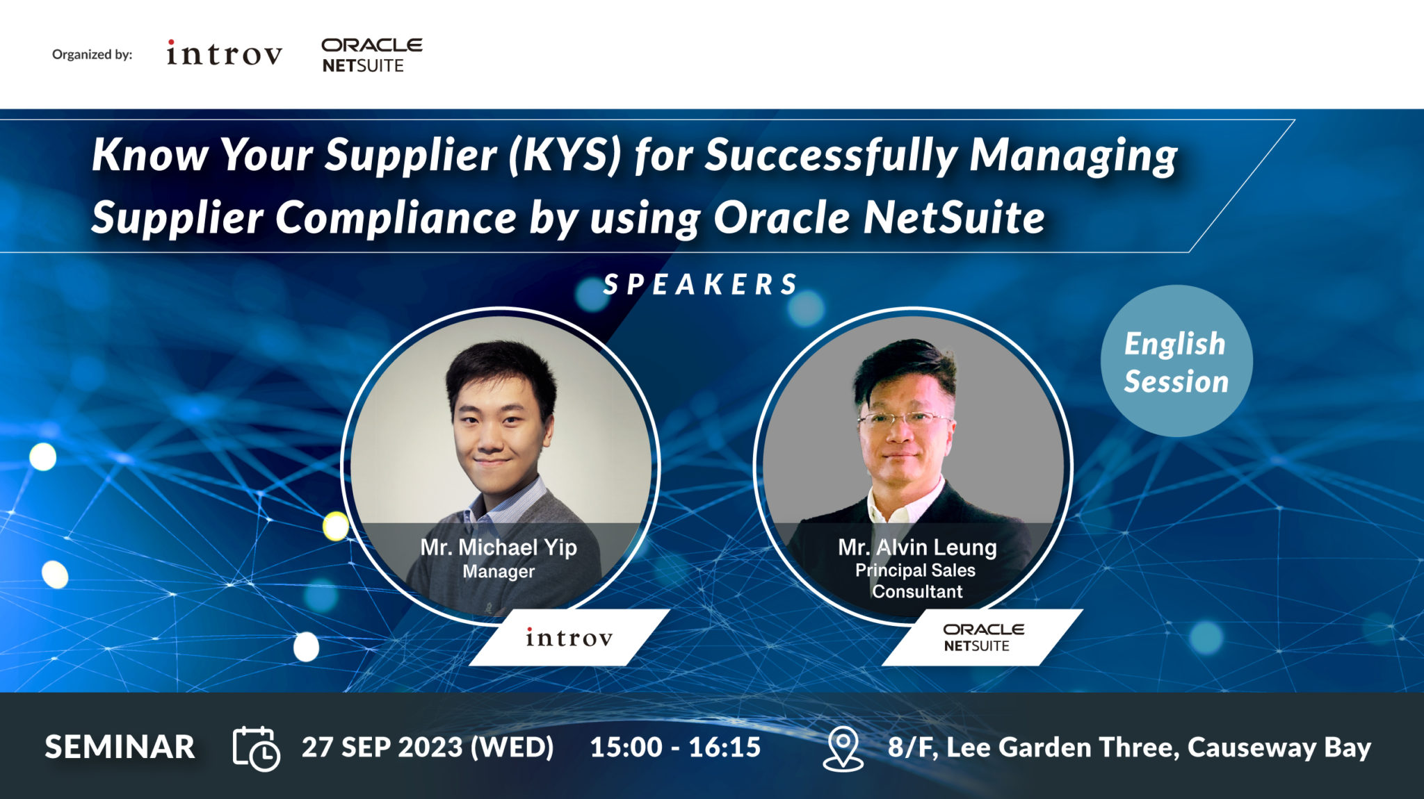 English Session Seminar: Know Your Supplier (KYS) for Successfully ...